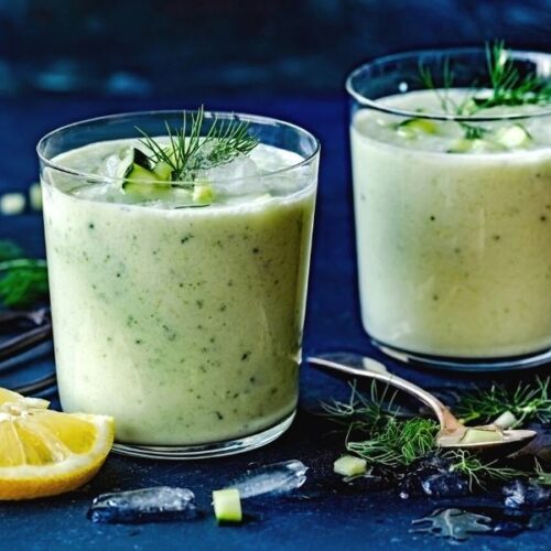 Traditional cold cucumber soup for hot days » Easy German Food