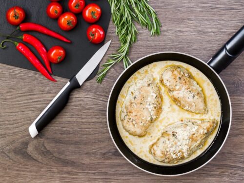 Chicken in a creamy lemon sauce » Easy German Food